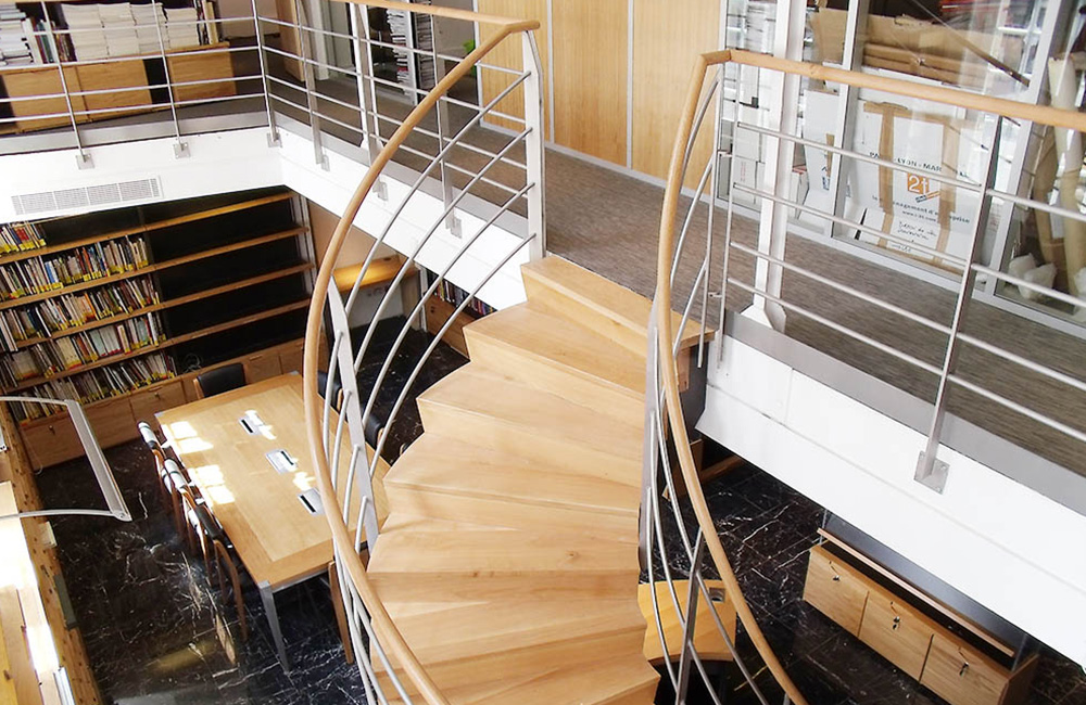 Fabrication d'un escalier - AUZOUX MENUISERIE